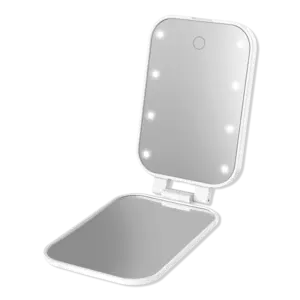 CONAIR Reflections Lighted Led Compact Hollywood Mirror - White