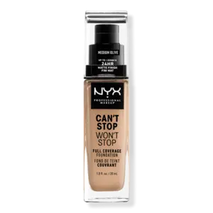 NYX PROFESSIONAL MAKEUP Can't Stop Won't Stop 24hr Full Coverage Matte Foundation - Medium Olive
