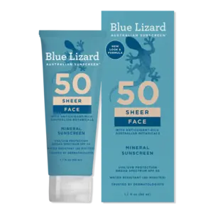 BLUE LIZARD AUSTRALIAN SUNSCREEN Sheer Mineral Sunscreen Lotion For Face Spf 50 - One-color