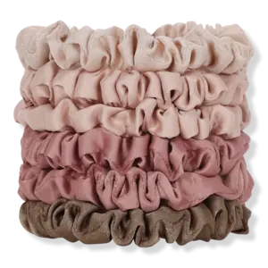 KITSCH Satin Ultra Petite Scrunchies - Terracotta