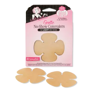 HOLLYWOOD FASHION SECRETS Gentle No-show Concealers, Self-adhesive Disposable Nipple Concealers - Light