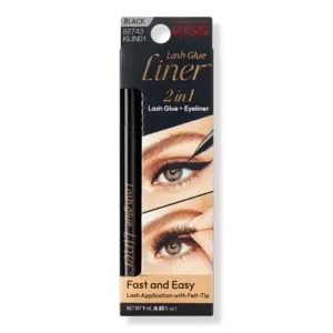 Kiss Felt Tip Glue Liner Lash Adhesive - Black