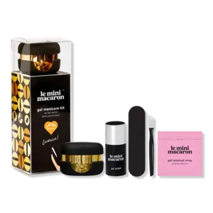 LE MINI MACARON 1-step Diy Glossy Gel Manicure Kit - Licorice