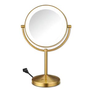 CONAIR Halo Double-sided Lighted Makeup Mirror - Brass