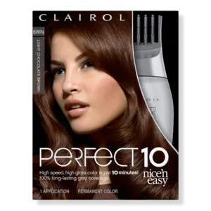 CLAIROL Perfect 10 Nice 'n Easy Hair Color - Light Chocolate Brown 6wn