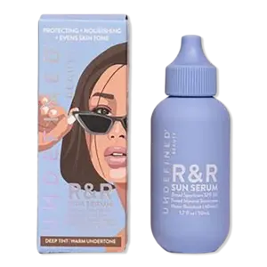UNDEFINED BEAUTY R&r Sun Serum Tinted Mineral Spf 50 Pa - Deep