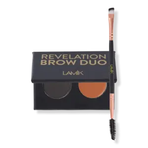LAMIK BEAUTY Revelation Brow Duo Kit - Soft Black/significance