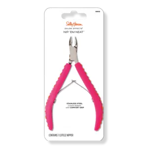 SALLY HANSEN Salon Effects Nip 'em Neat Cuticle Nippers With Comfort Grip - Pink