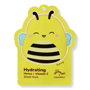 TONYMOLY Squishmallows Hydrating Printed Essence Facial Sheet Masks Sunny Honey - One-color