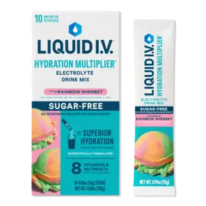 LIQUID I.V. Hydration Multiplier Electrolyte Drink Mix Sugar Free Rainbow Sherbet - One-color