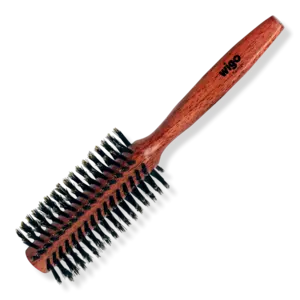 WIGO Round Wooden 100% Boar Bristle Brush - One-color