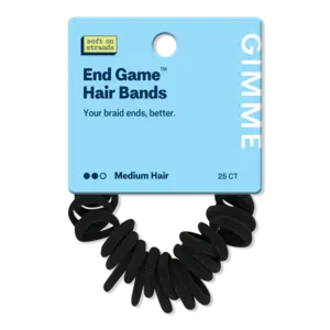 GIMME BEAUTY Hair Band With Braided Ends - Black