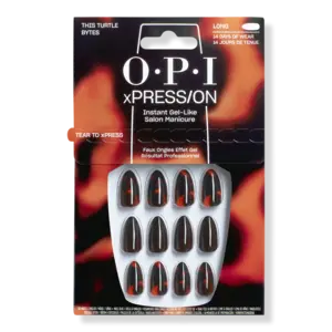OPI Xpress/on Mixed Pattern Pop Press On Nails This Turtle ​bytes
