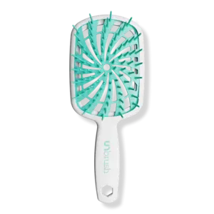 UNBRUSH Plus Detangling Hair Brush Fine & Fragile Hair - Mint Swirl