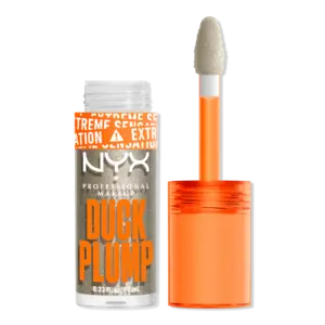 NYX PROFESSIONAL MAKEUP Duck Plump Plumping Lip Gloss Toppers Quazy Silver
