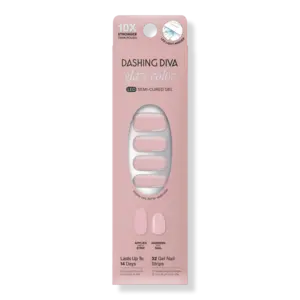 DASHING DIVA Glaze Color Semi-cured Gel Nail Strips - Aristocrat