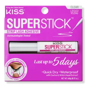 Kiss Super Stick 5-day Extended Wear Strip Lash Adhesive - Clear
