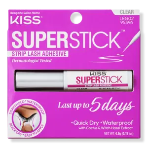 Kiss Super Stick 5-day Extended Wear Strip Lash Adhesive - Clear