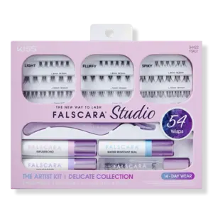 Kiss Falscara Studio Lash Extension Kit Delicate - One-color