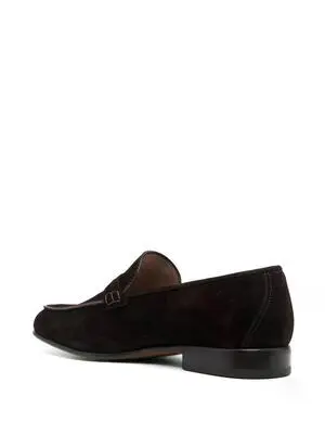 FERRAGAMO Suede Penny Loafers