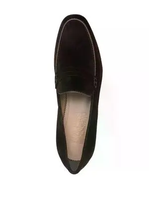 FERRAGAMO Suede Penny Loafers