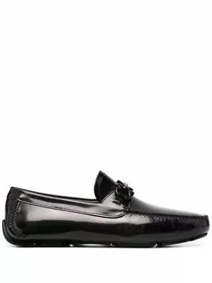 FERRAGAMO Paris Leather Loafers - Brown