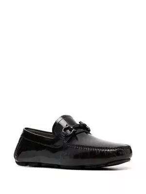 FERRAGAMO Paris Leather Loafers - Brown