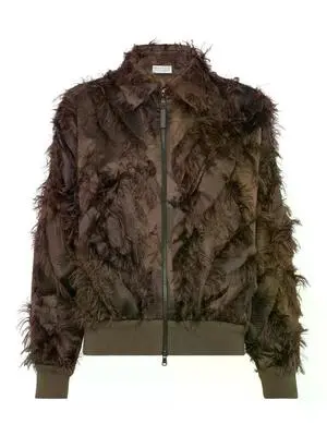 Brunello Cucinelli Feather-trimmed Bomber Jacket