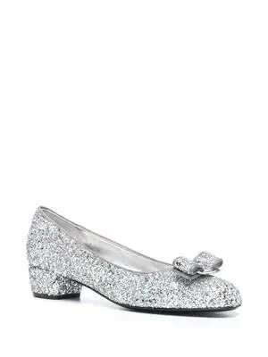 FERRAGAMO Glitter-detail Pumps