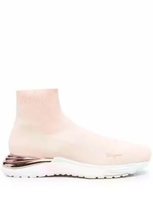 FERRAGAMO Logo Slip-on Sneakers - Pink
