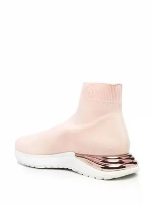 FERRAGAMO Logo Slip-on Sneakers - Pink