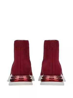 FERRAGAMO Logo-print Slip-on Sneakers - Red