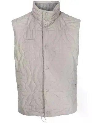 FERRAGAMO Quilted Funnel-neck Gilet