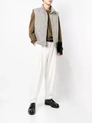 FERRAGAMO Quilted Funnel-neck Gilet