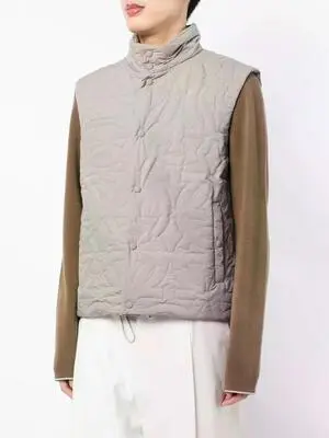 FERRAGAMO Quilted Funnel-neck Gilet