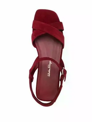 FERRAGAMO Strappy Platform Block-heel Sandals