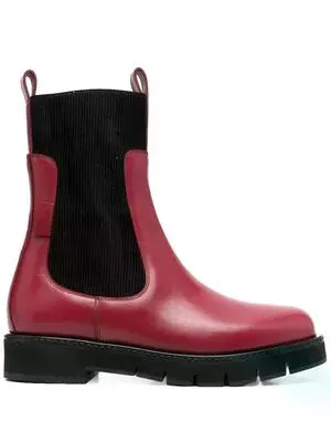 FERRAGAMO Leather Chelsea Boots