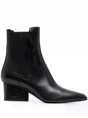 FERRAGAMO Logo-embossed Heel Chelsea Boots