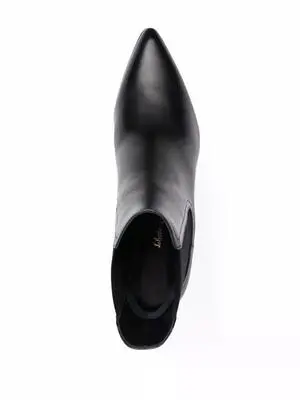 FERRAGAMO Logo-embossed Heel Chelsea Boots