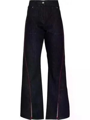FERRAGAMO Front-slit Wide-leg Jeans