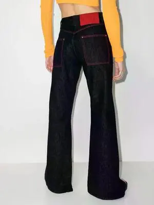 FERRAGAMO Front-slit Wide-leg Jeans