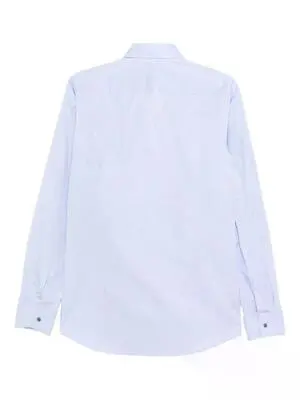 BOSS Textured Cotton Shirt - Blue