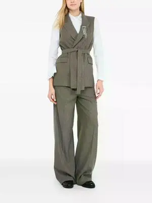 Liu Jo Chevron Brooch Waistcoat