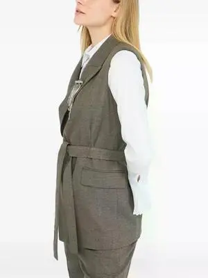 Liu Jo Chevron Brooch Waistcoat