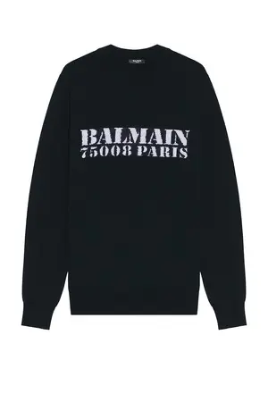 Balmain Big Stamp Graphic Sweater