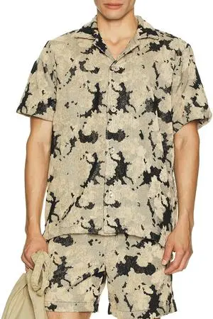 Oas Jura Contaste Cuba Terry Shirt In Beige