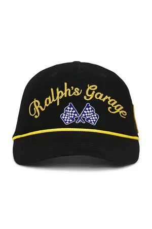 Polo Ralph Lauren Cotton Canvas Vintage Ralph's Garage Trucker Hat - Black
