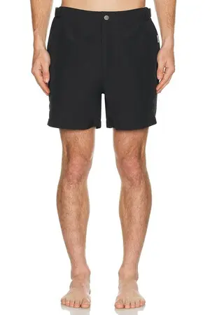 Onia Calder Buckle 5 Swim Trunk - Black