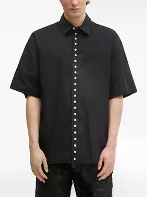 AMBUSH Pearl-embellished Short-sleeve Shirt - Black