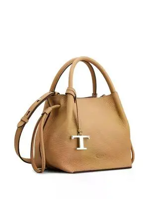 TOD'S Leather Tote - Neutrals